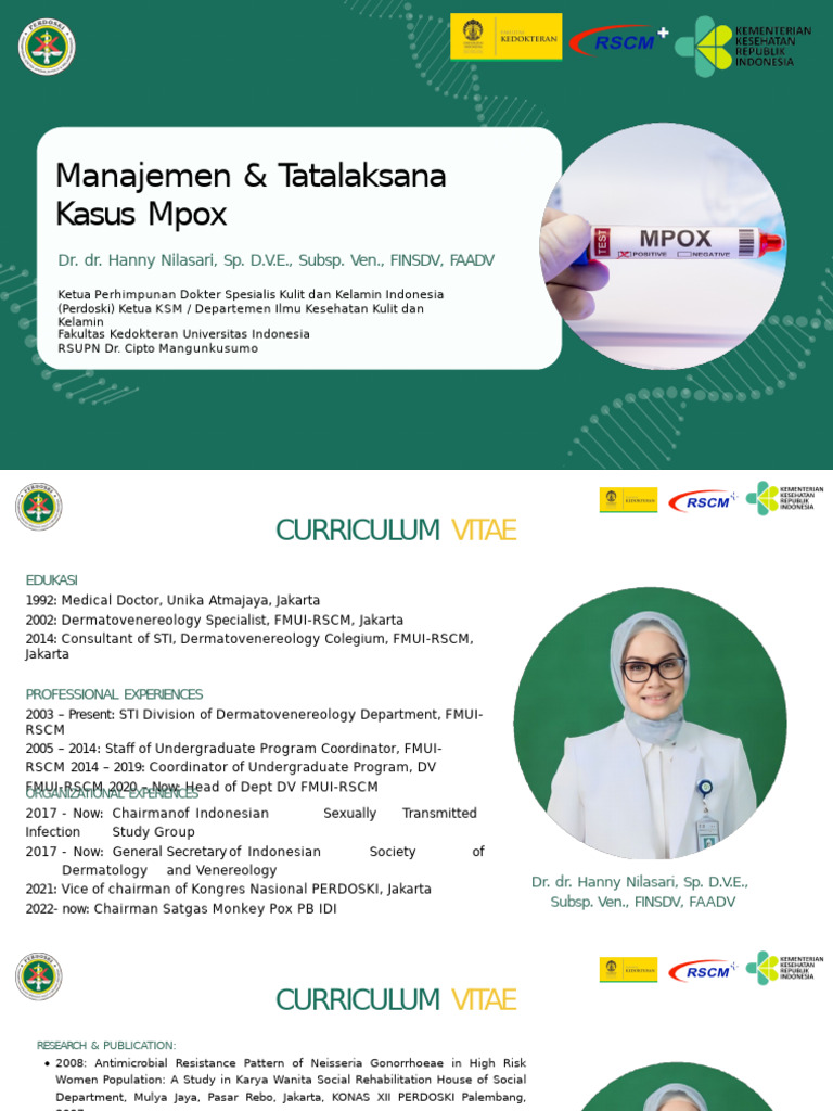 Tatalaksana Kasus Mpox - 2024 PDF | PDF