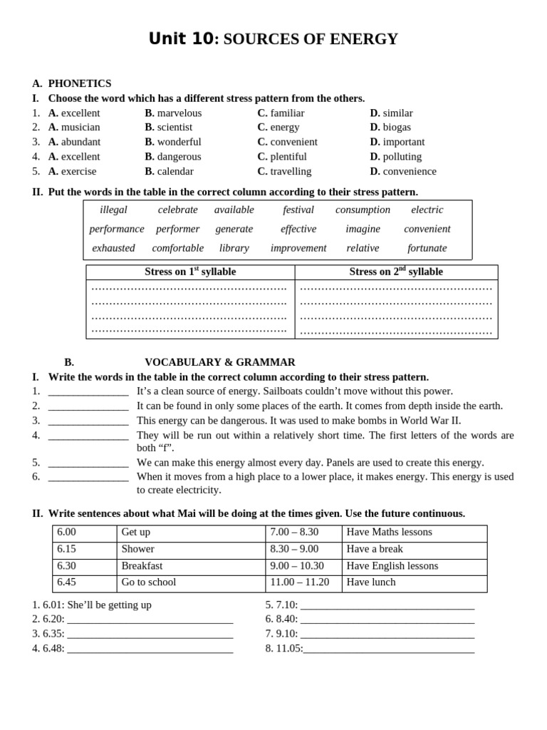 Unit 10 | PDF