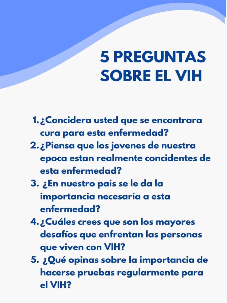 5 Preguntas Sobre El VIH | PDF