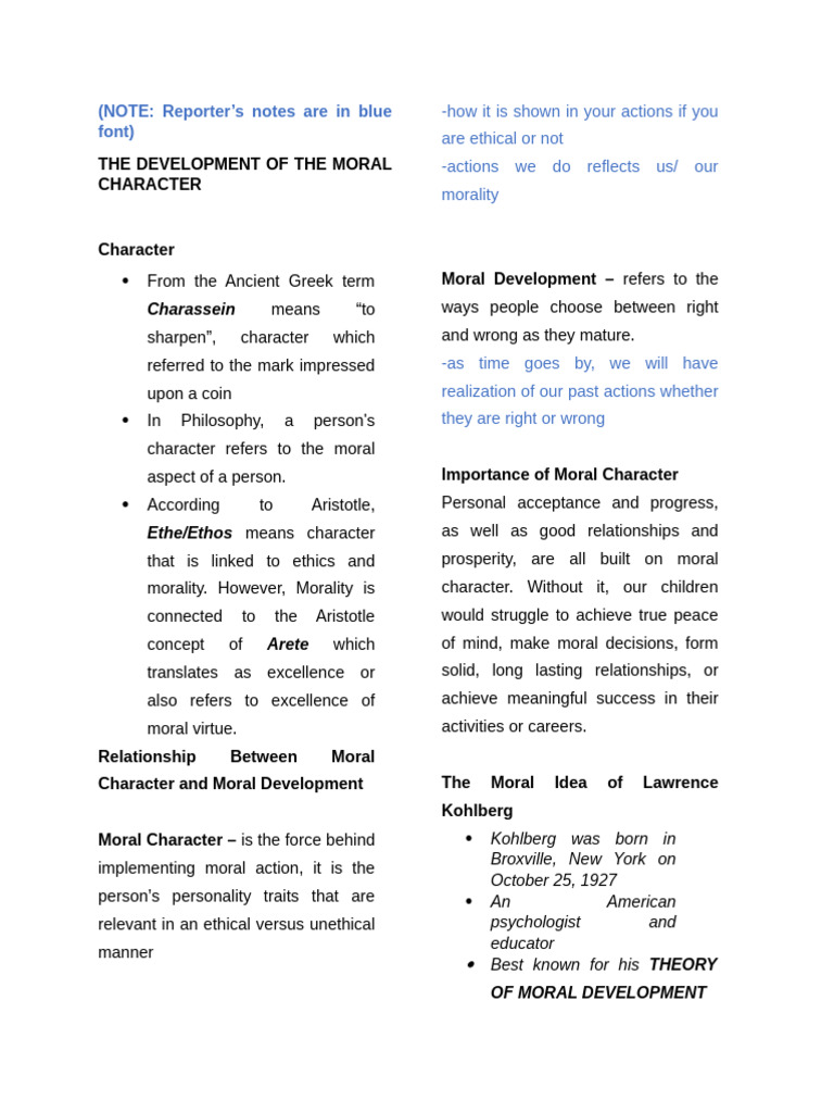 Moral Character | PDF