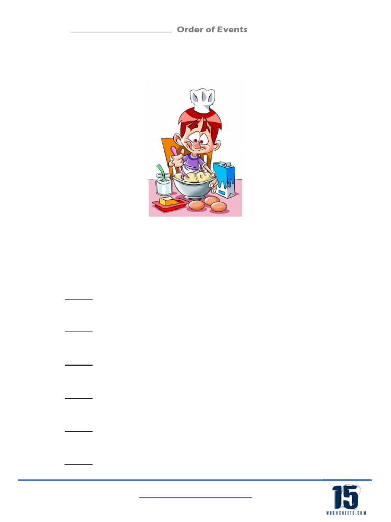 Grade 3 Sequencing Events Worksheet | PDF