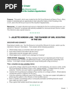 Girl Scout Brownie Meeting Outline