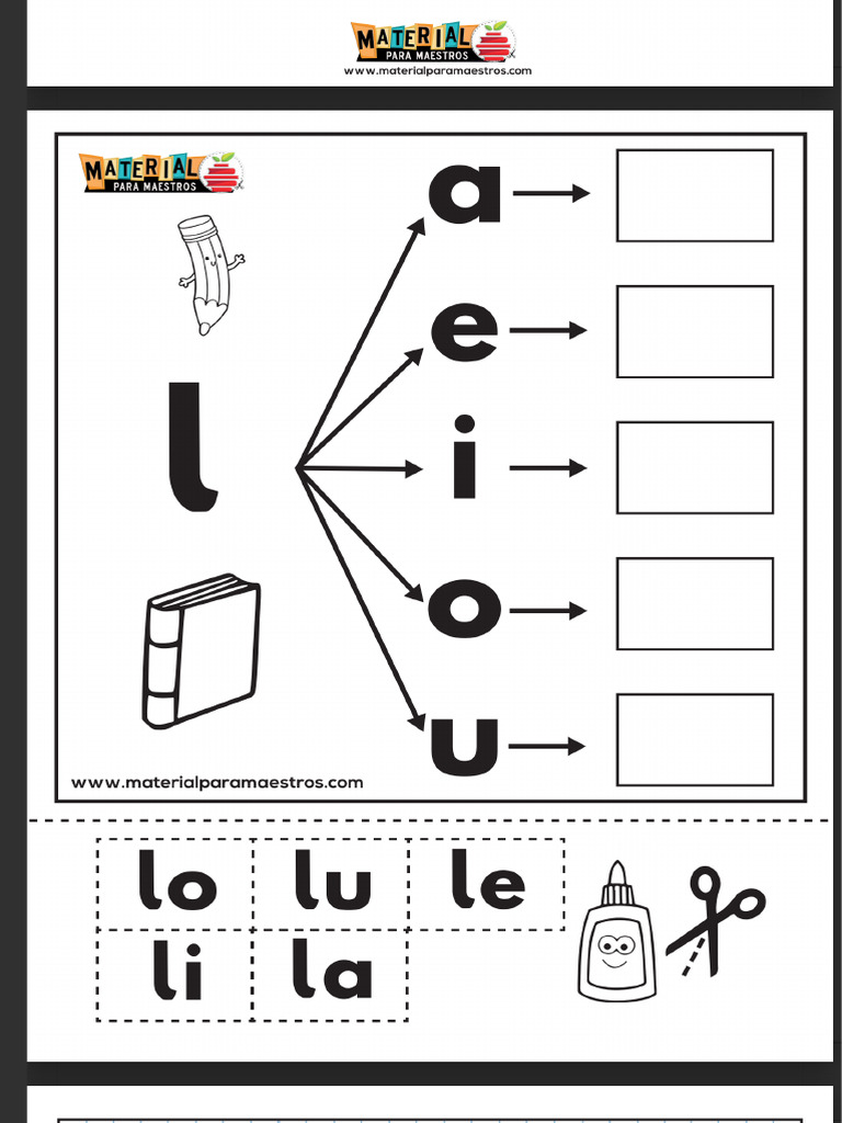 Aprendiendo A Leer 05 La Le Li Lo Lu - PDF - Google Drive | PDF