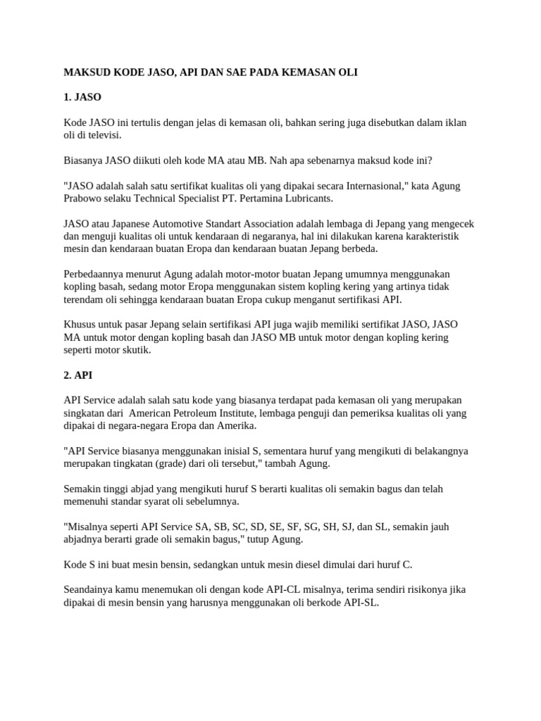 Maksud Kode Jaso | PDF