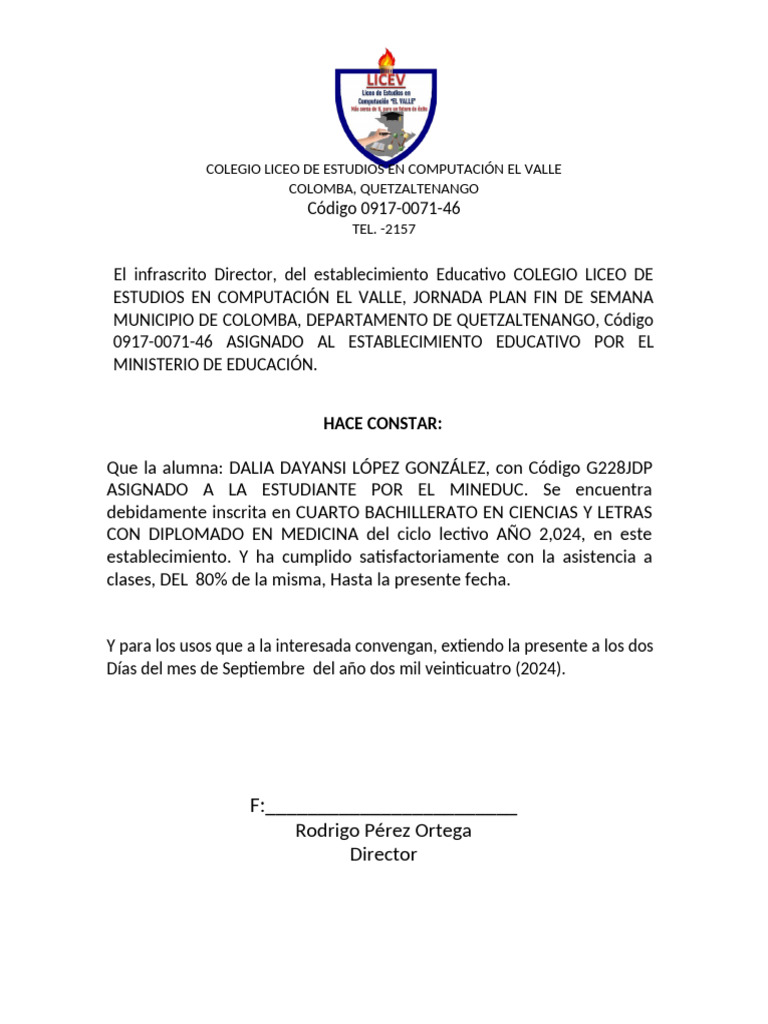 DALIA DAYANSI LOPEZ LOPEZ 2da. Corres | PDF