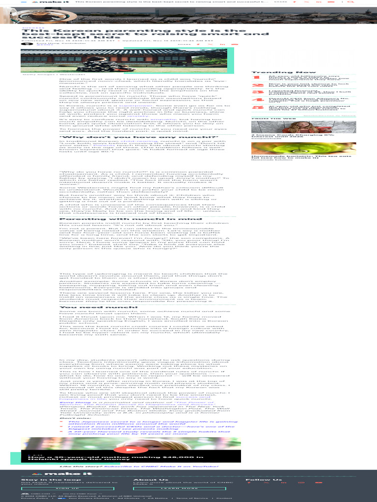 This Is Korea's Secret To Raising Smart and Successful Kids | PDF