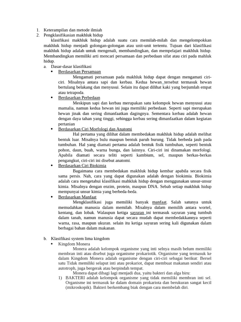 Materi OSKANU IPA | PDF