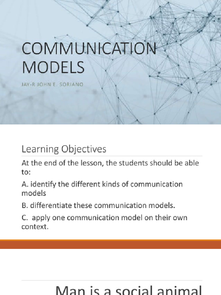 W2 Models of Communication | PDF