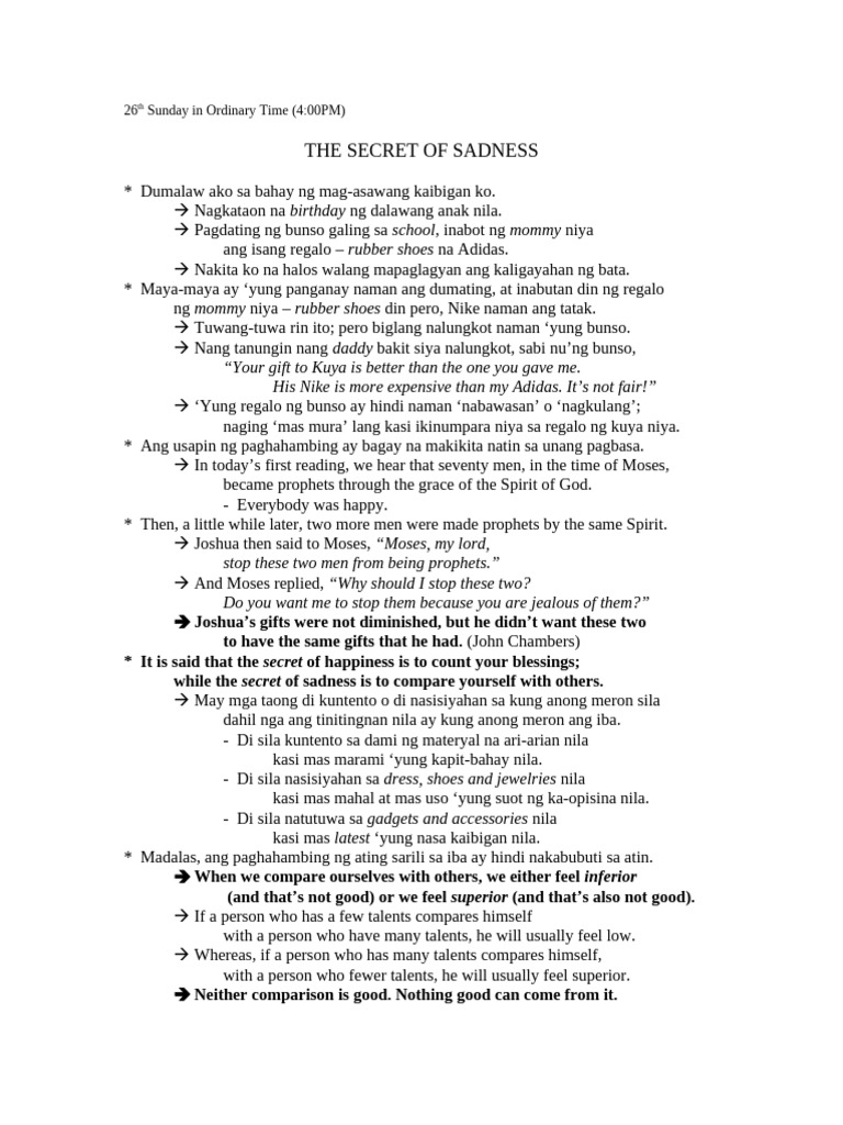 26th Sunday in Ordinary Time 1 2024 | PDF | Religious Belief And Doctrine