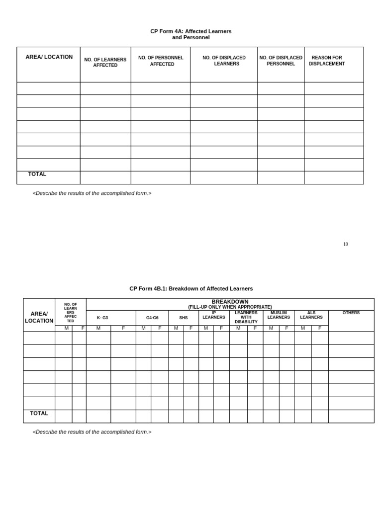 CP Form 4A | PDF