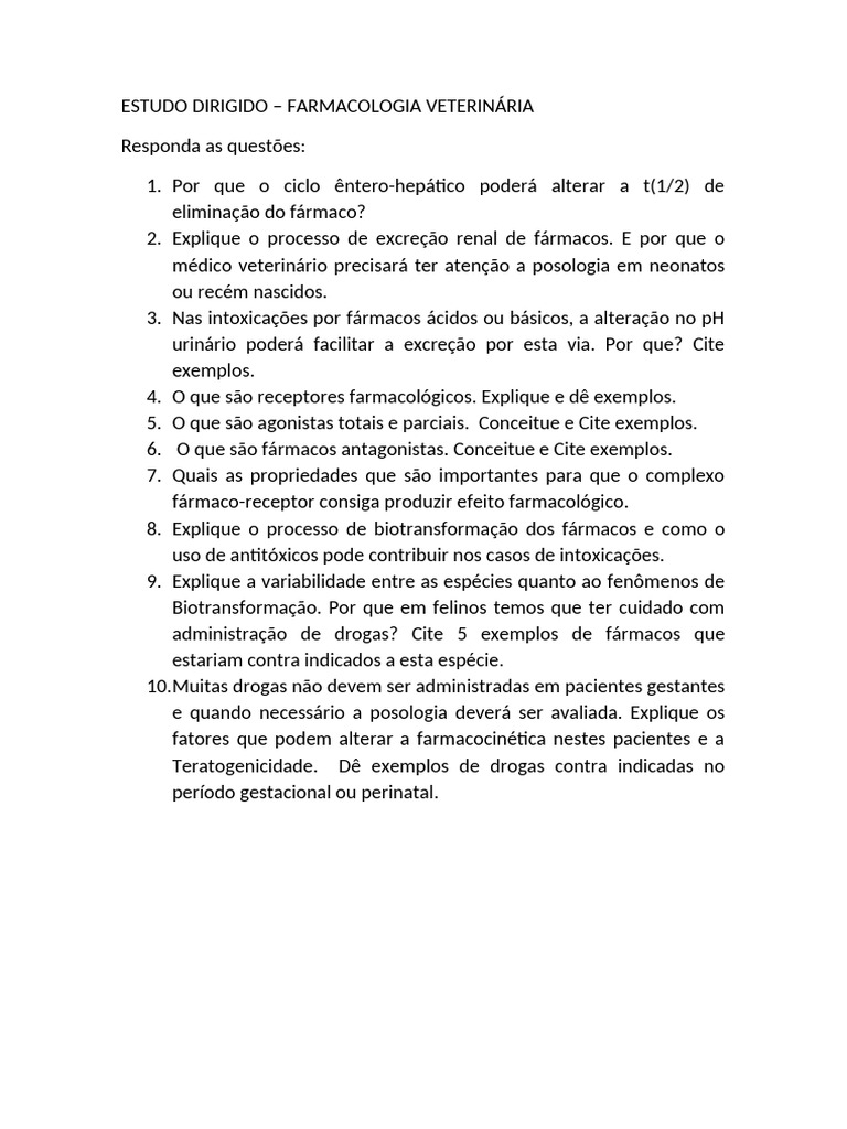 2 Estudo Dirigido | PDF
