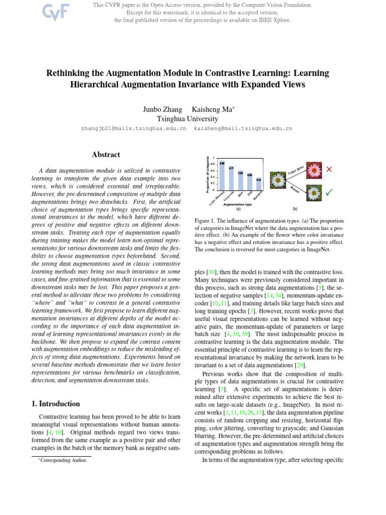 Zhang Rethinking The Augmentation Module in Contrastive Learning ...