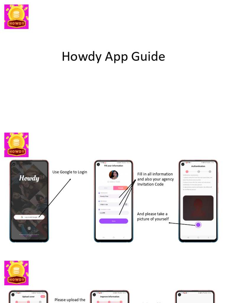 Howdy App Guide | PDF
