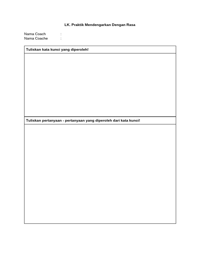 LK Coaching Hari 1 | PDF