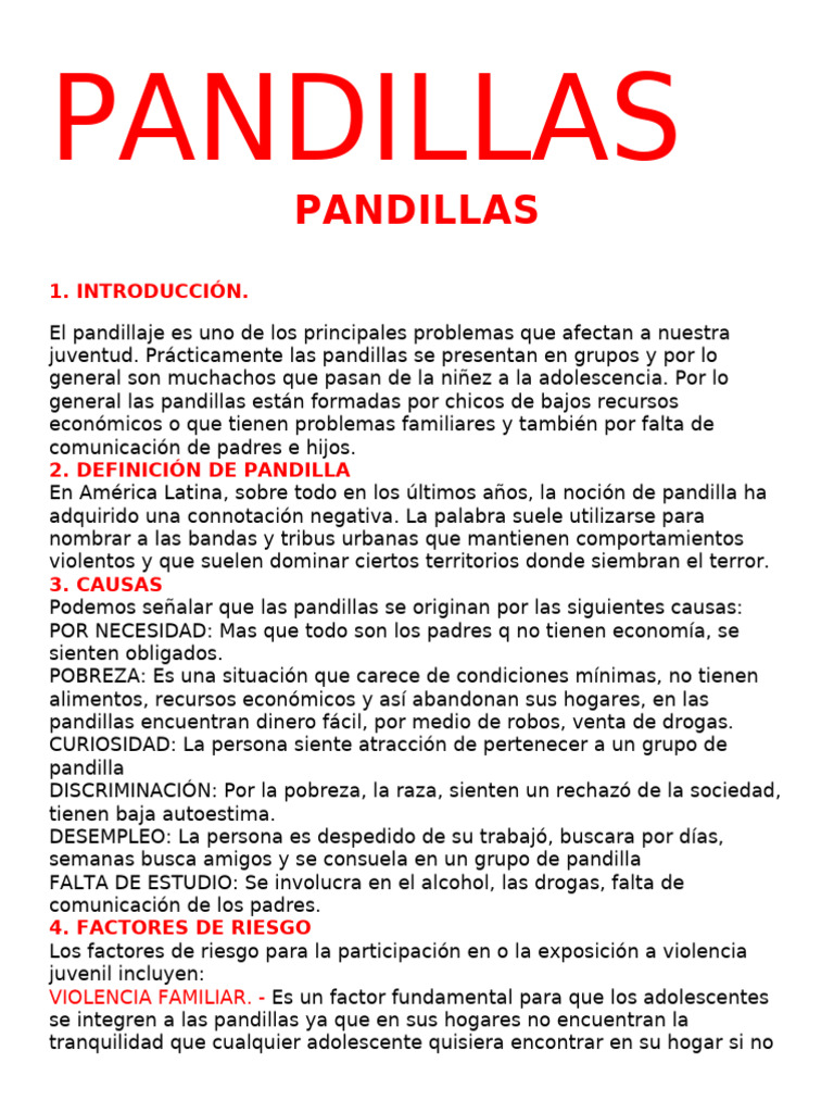 PANDILLAS | PDF