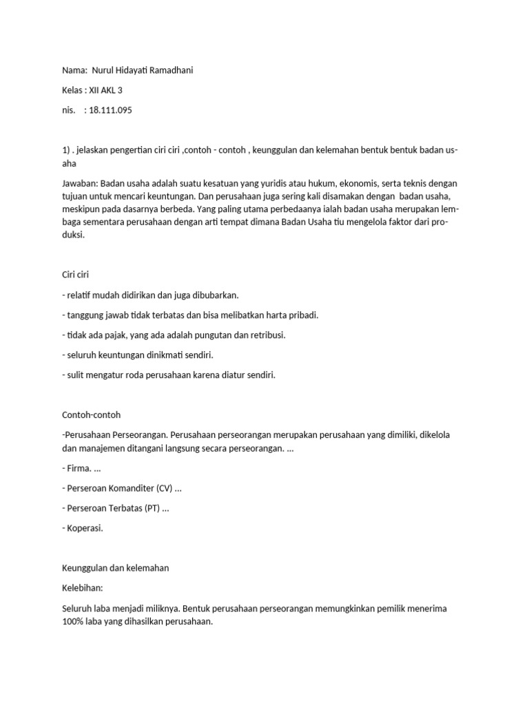 (Nurul Hidayati Ramadhani) XII AKL 3 | PDF