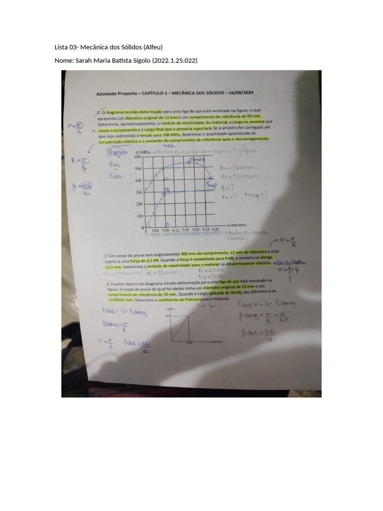 Lista 03 - Sarah | PDF