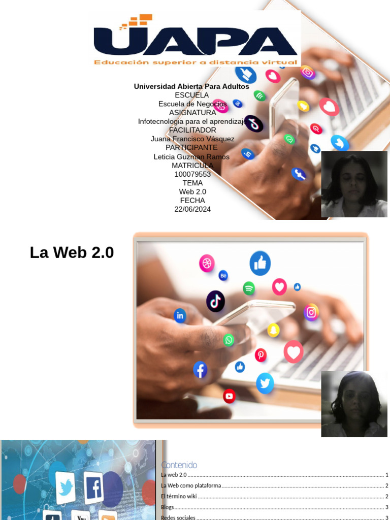 Introducción a la Web 2.0 y sus Plataformas | PDF | Red mundial | Ciencias sociales