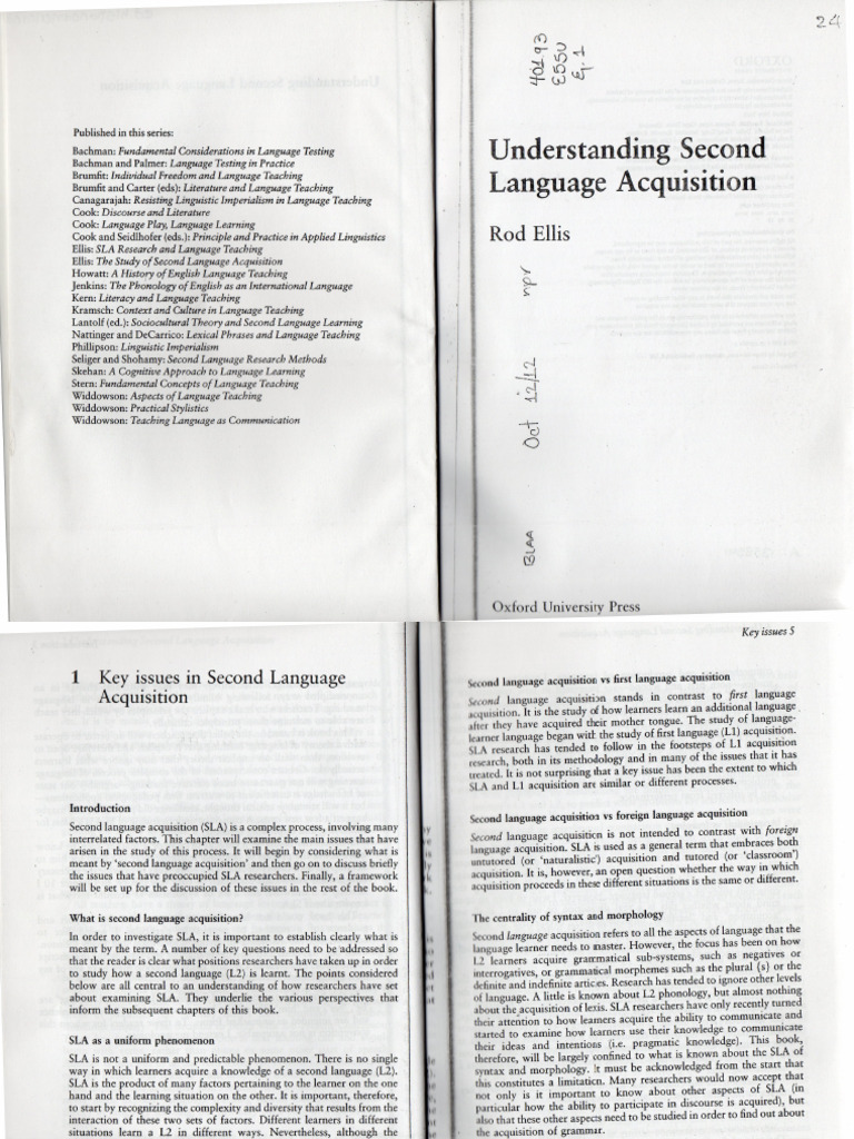 Appendix 1B Key Issues in SLA | PDF