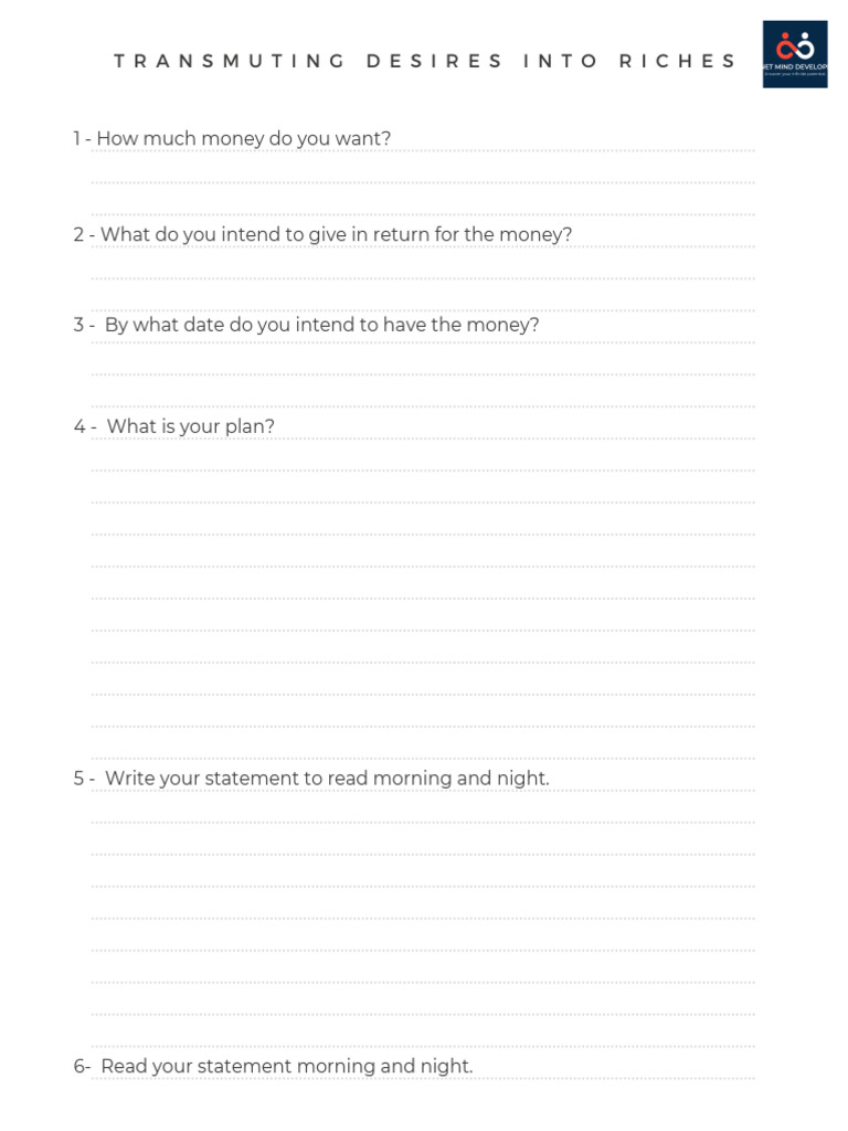 6-Step Method Worksheet | PDF