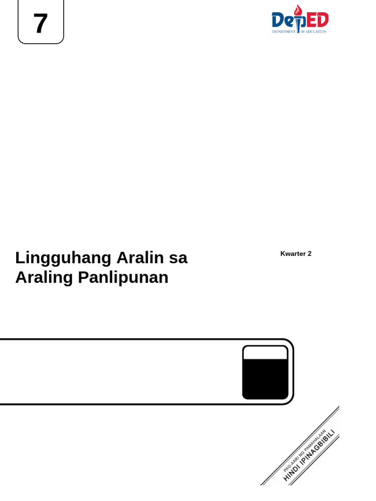 LE Q2 AP7 Lesson 1 Week 1 | PDF