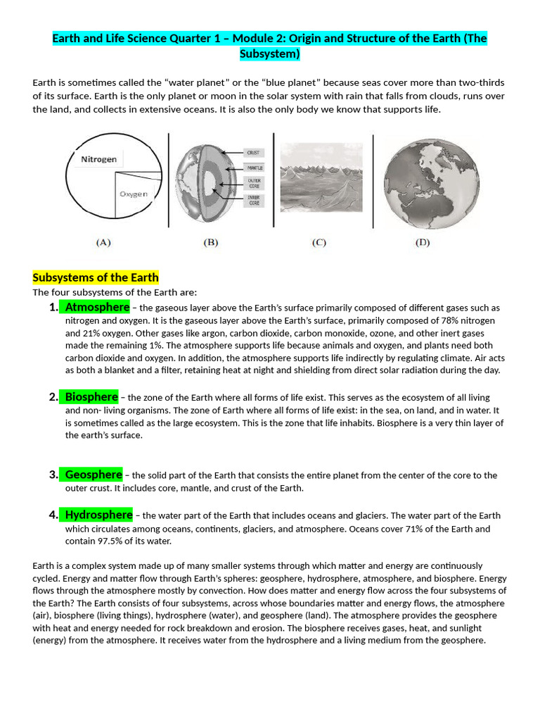 Earth Life Science M2 | PDF