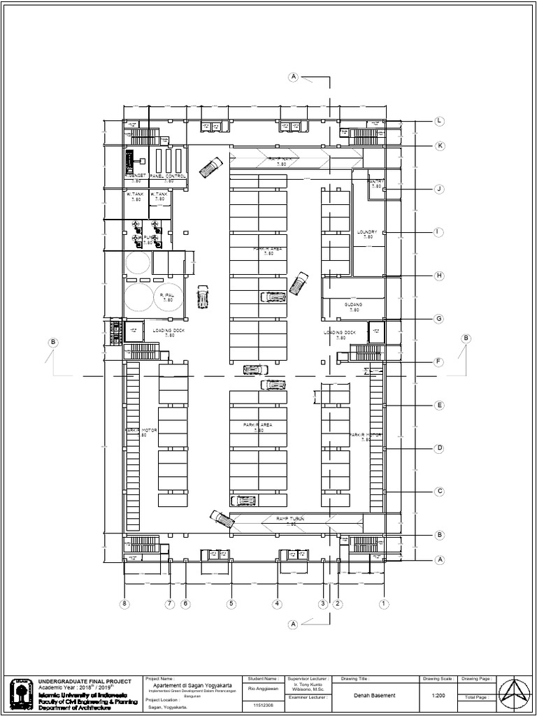 Denah Basement Parkir Apartemen | PDF