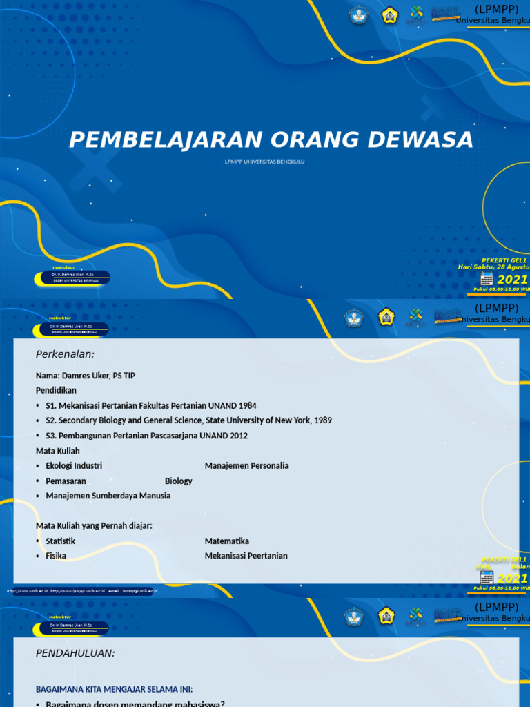 Pembelajaran Orang Dewasa | PDF