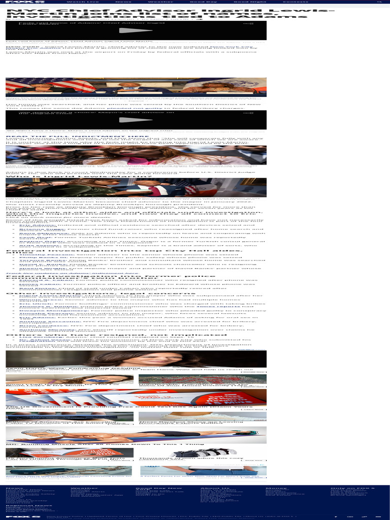 See Growing List of Names, Investigations Tied To Eric Adams - FOX 5 ...