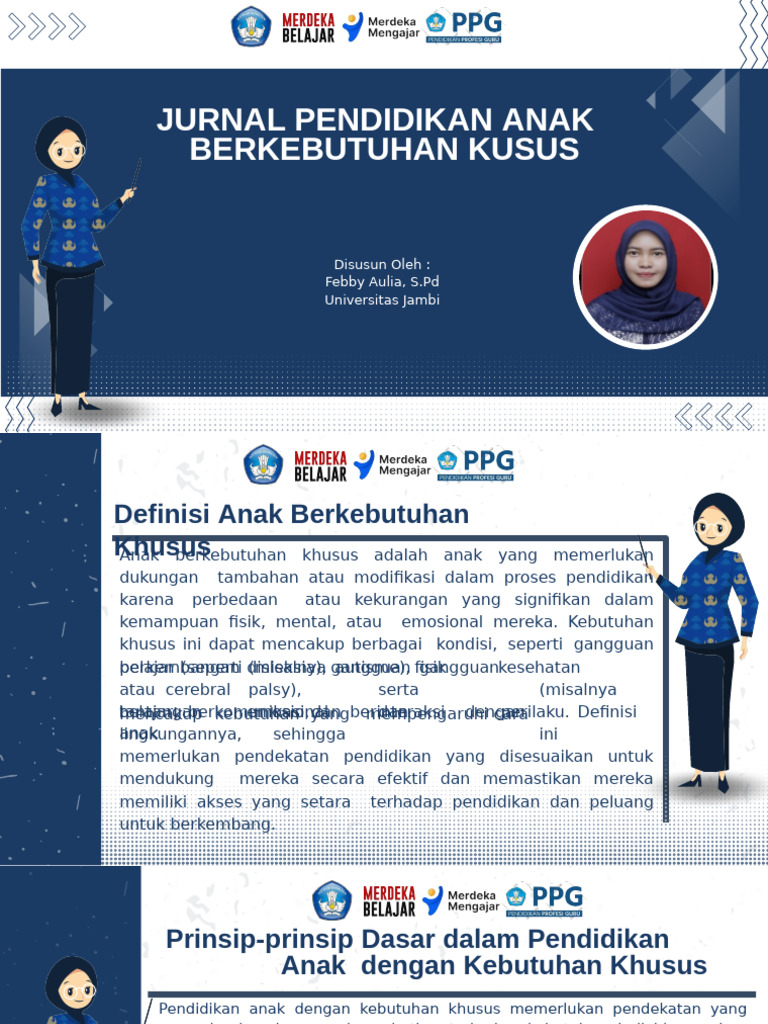 Jurnal Pembelajaranku Anak Berkebutuhan Khusus | PDF