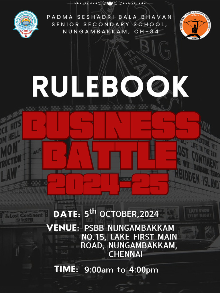 Business Battle Rulebook | PDF