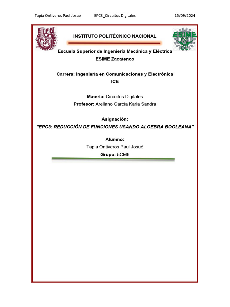 EPC3 CircuitosDig | PDF