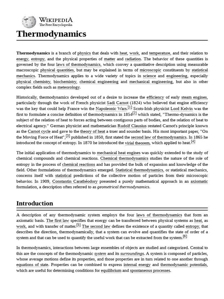 Thermodynamics | PDF
