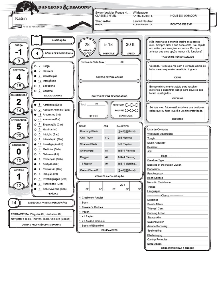 Katrin Sheet lv10 VF | PDF