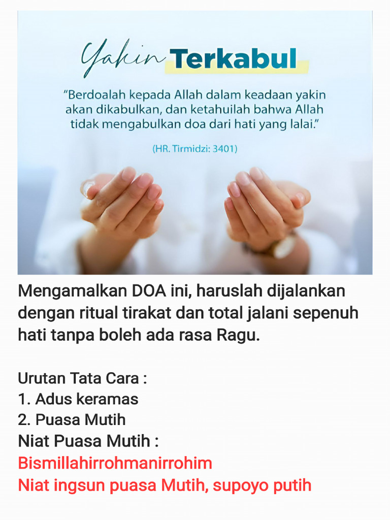 Tirakat Aji Walaqod 240927 115549 | PDF