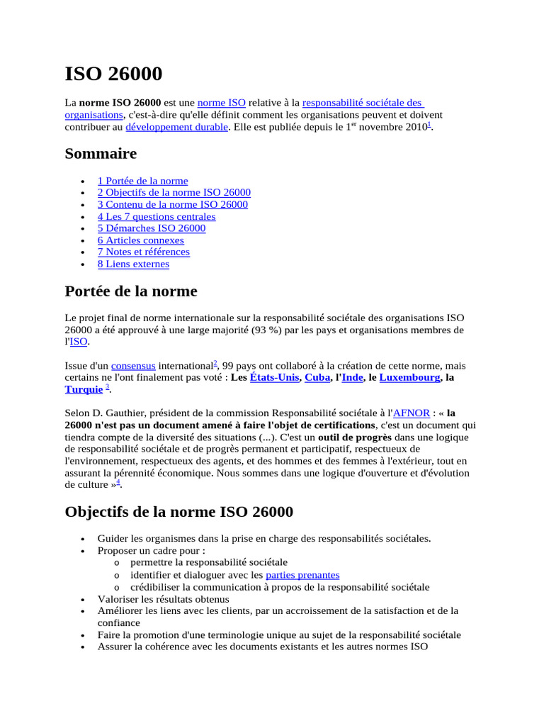 ISO 26000: Guidelines for Social Responsibility | PDF | Career & Growth ...
