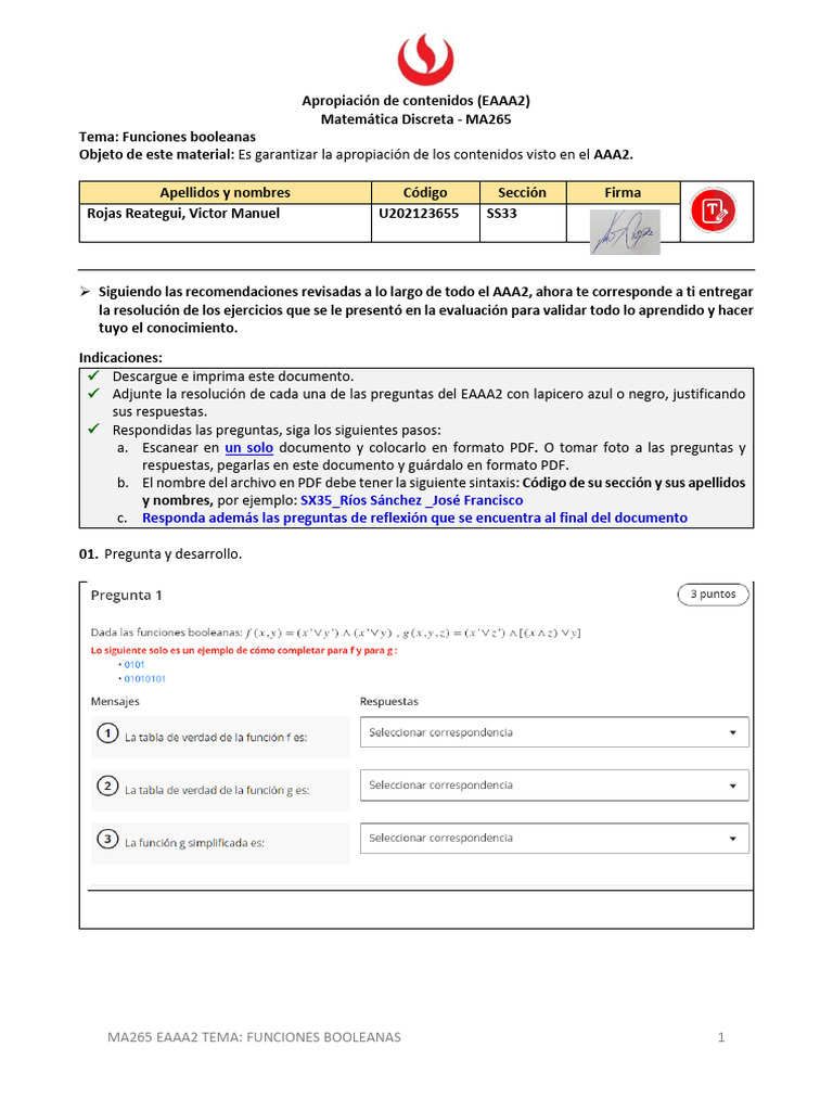 MAte Discreta Aaa3 Después | PDF