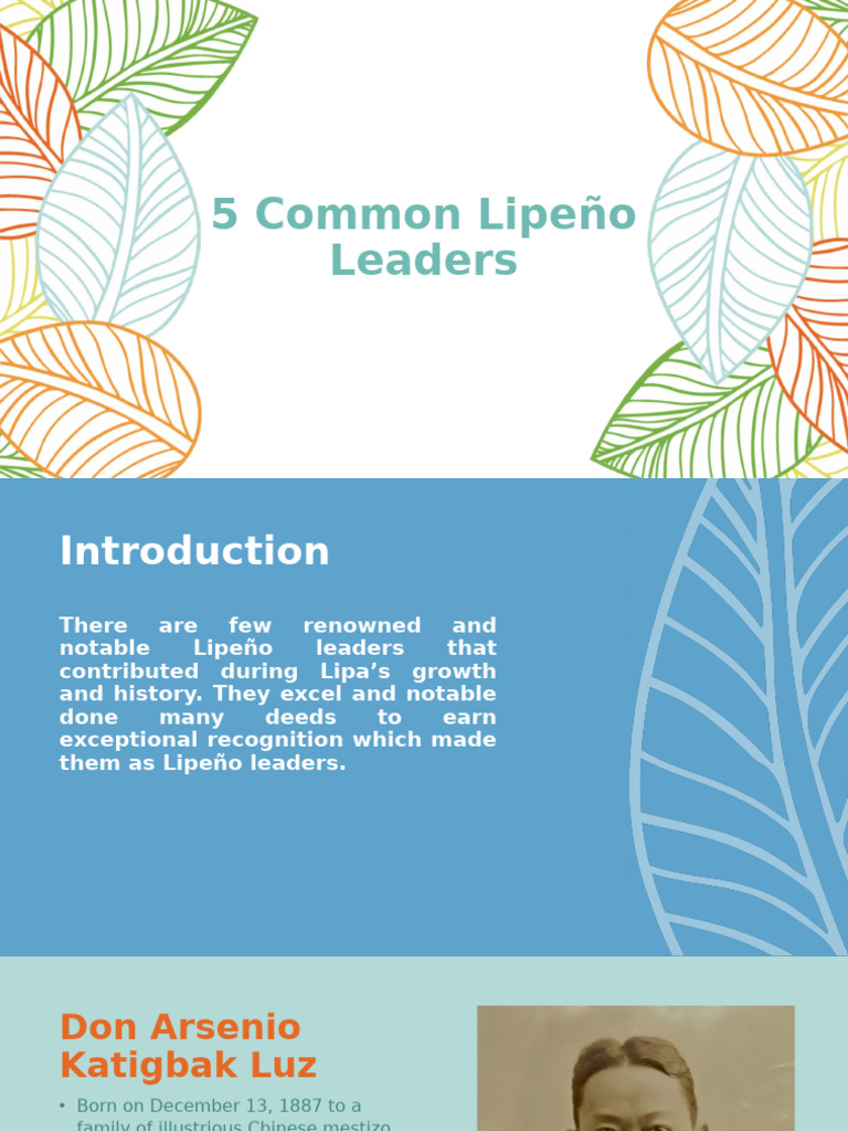 5 Common Lipeño Leaders | PDF