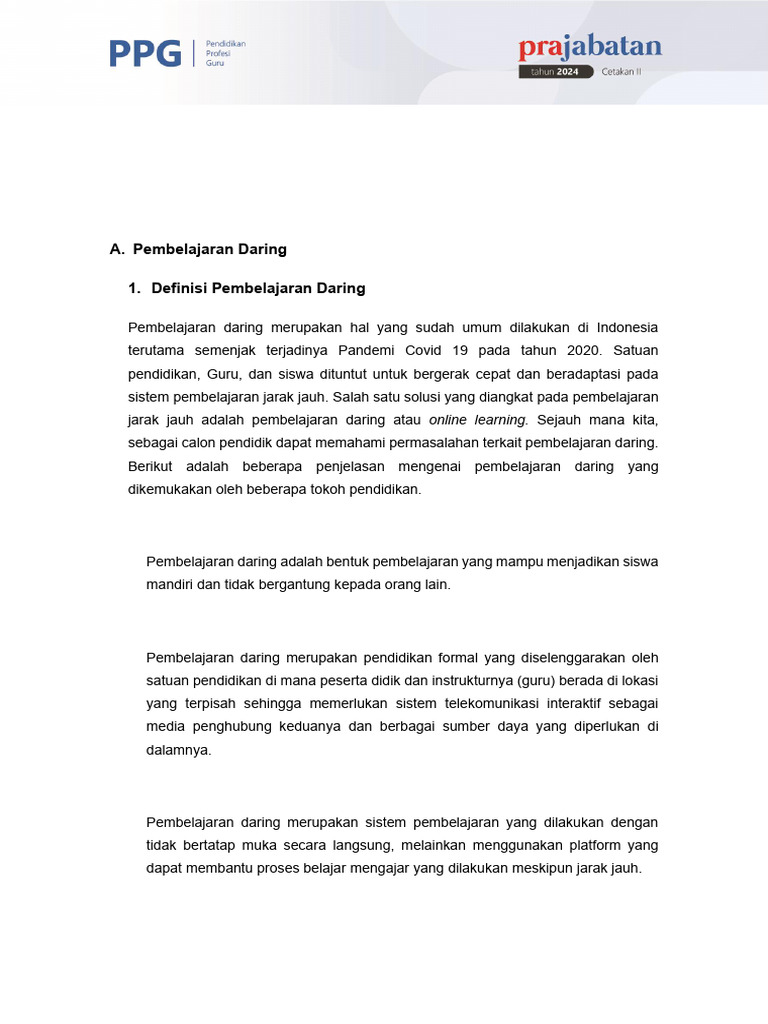 Pembelajaran Daring | PDF
