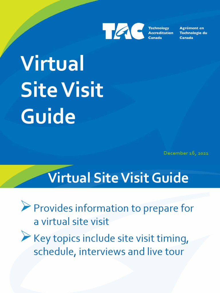 Virtual Site Visit Guide | PDF