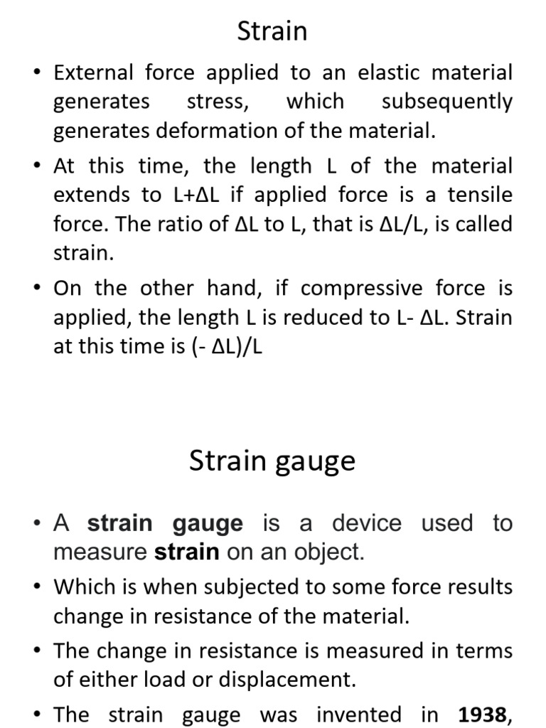 Strain Gauge | PDF | Deformation (Engineering) | Science & Mathematics
