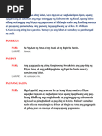 (Tagalog) Mass Guide | PDF