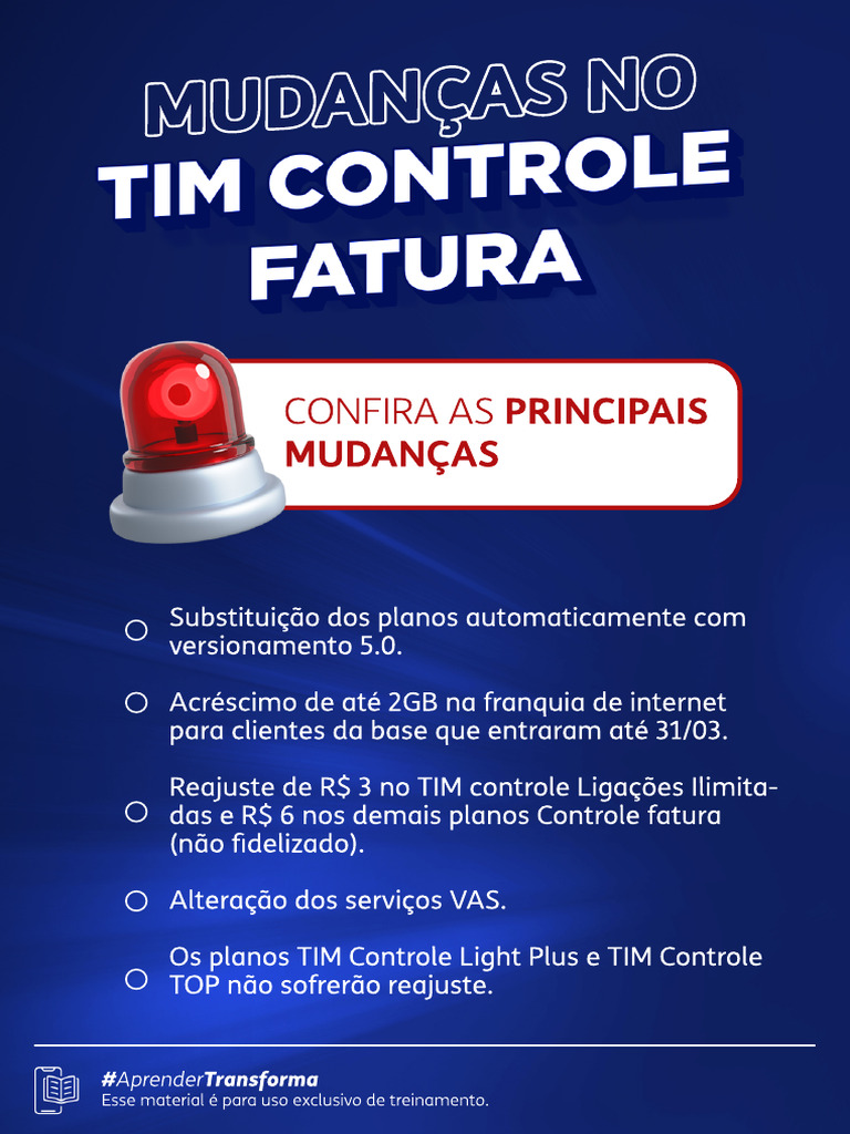 Folheto TIM Controle Fatura v3 | PDF