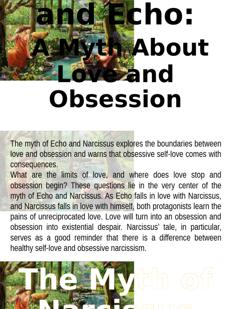 The Myth of Narcisus and Echo | PDF | Art | General Fiction