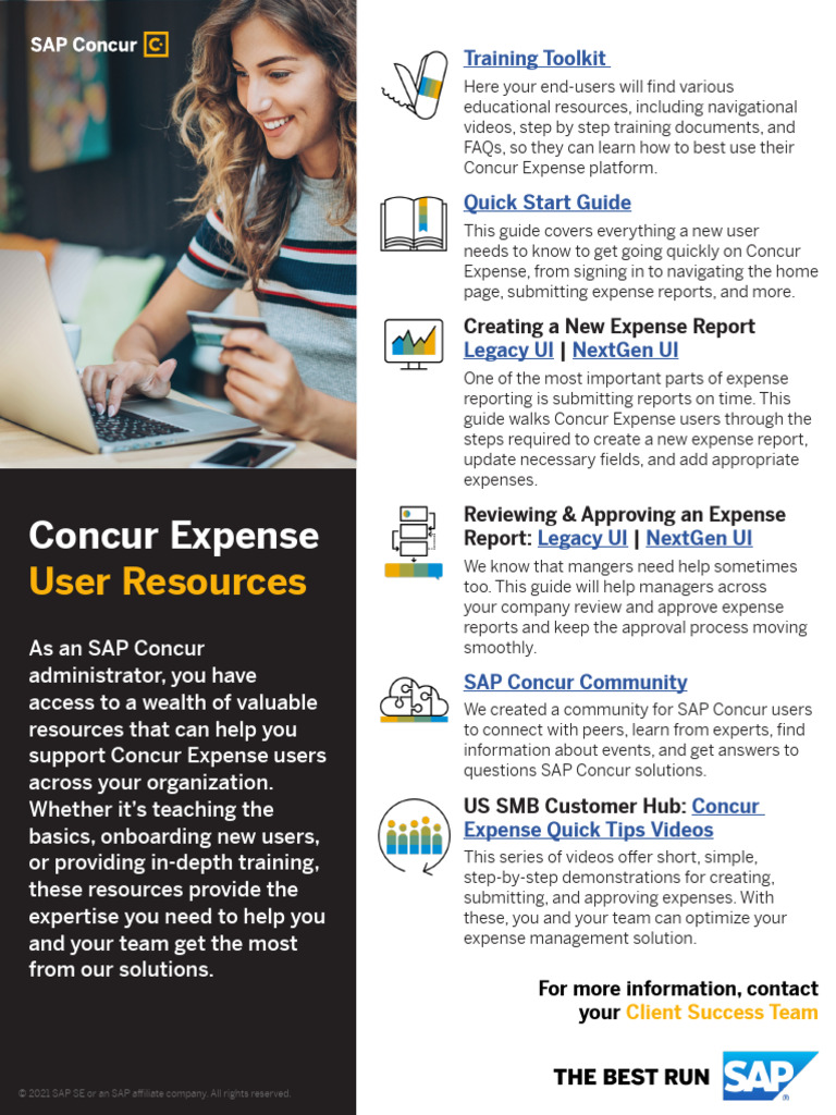 Concur Expense User Resources | PDF