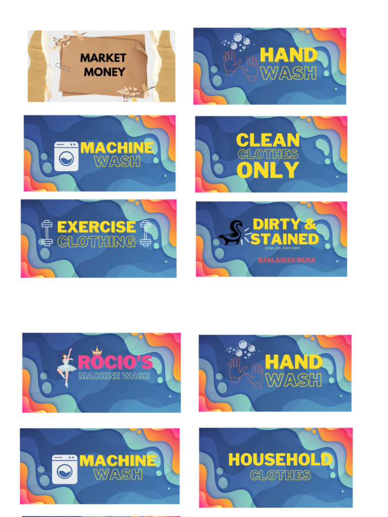 Laundry Baskets Labels | PDF