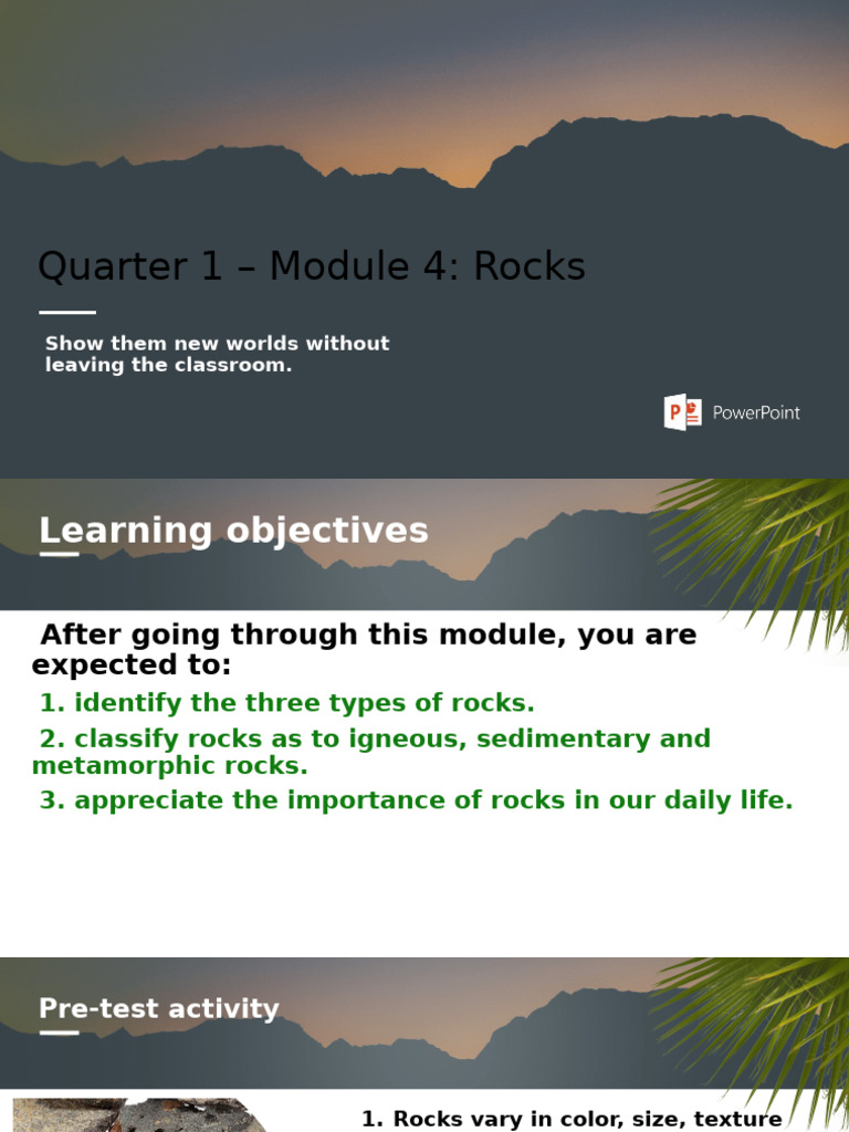 Eals Module 4 Rocks | PDF