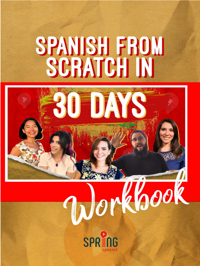 Spanish From Scratch in 30 Days Workbook | PDF