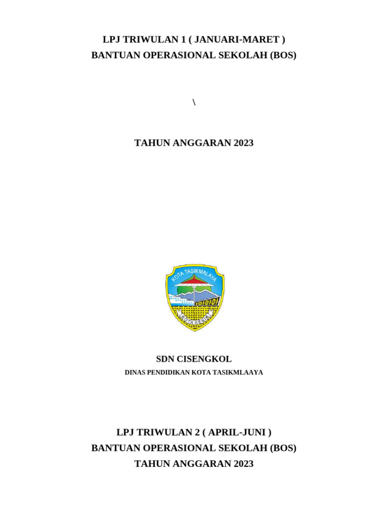 LPJ Triwulan 1 | PDF