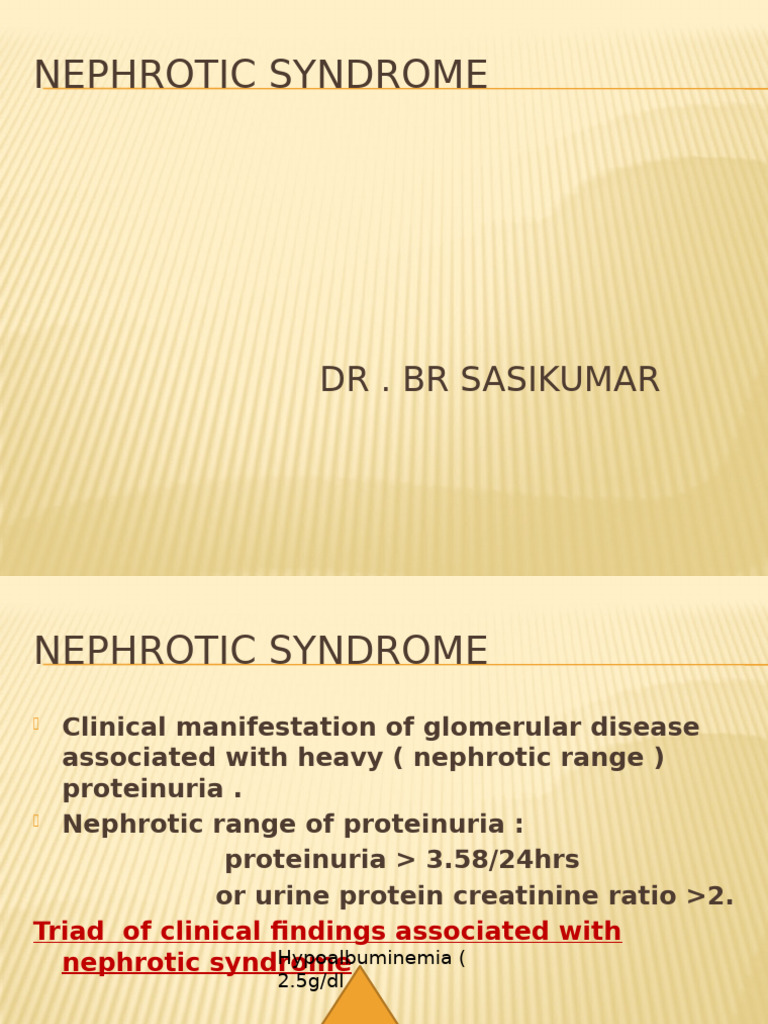 Nephrotic | PDF